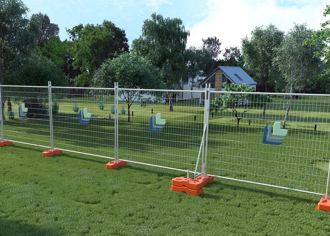 Metal Steel Welding 1.5m Movable Temporary Fence Hot Dip Galvanized ...