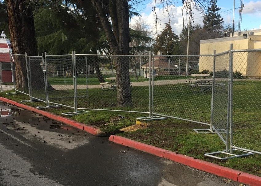 High Stability 10ft X 6ft Portable Security Fencing Chain Link For ...