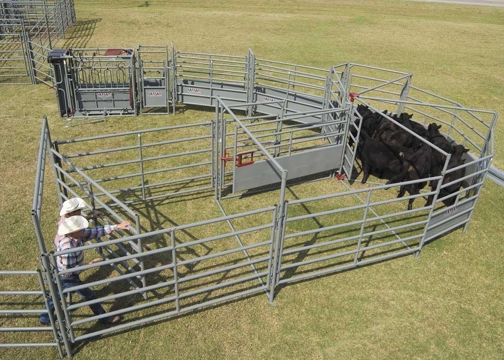 Durable Anti Rust Paint Heavy Duty Cattle Panel 6 Bars Portable 120g/M2 ...
