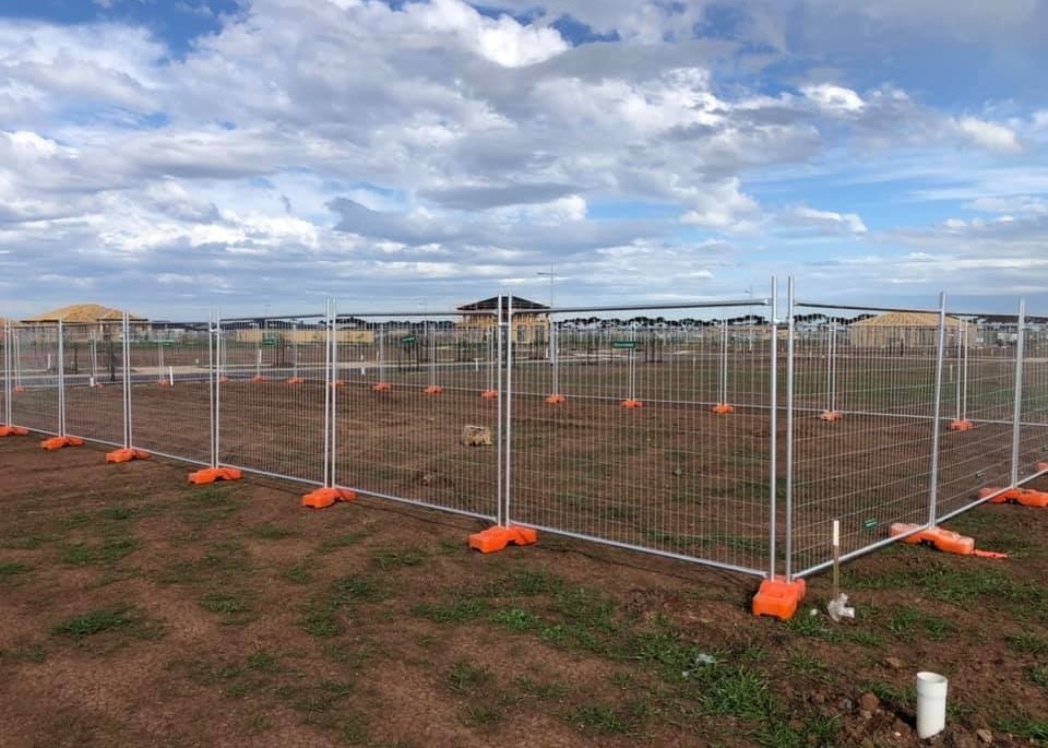 Construction Site Removable 2.1m High Temporary Metal Fencing Panels ...