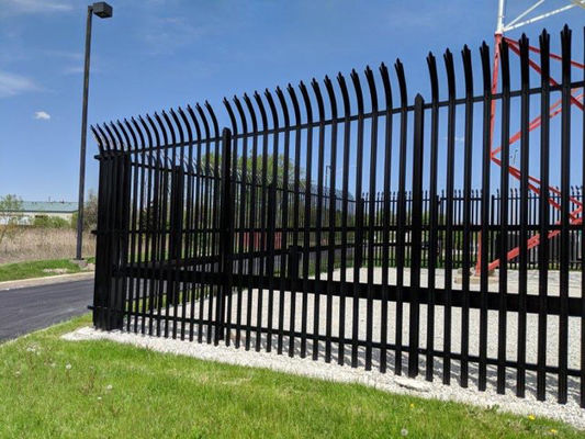 Buy d section steel palisade fencing, Good quality d section steel ...