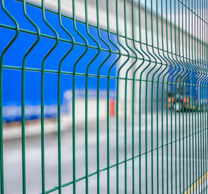 Industrial Commercial 2.5m Powder Coated Metal Fencing Steel Pro V Mesh ...