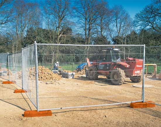 Welded 1500mm High Temporary Metal Fencing Construction Site Movable ...