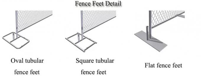 Metal Steel 3.2mm Site Security Fencing Construction Galvanized Chain ...