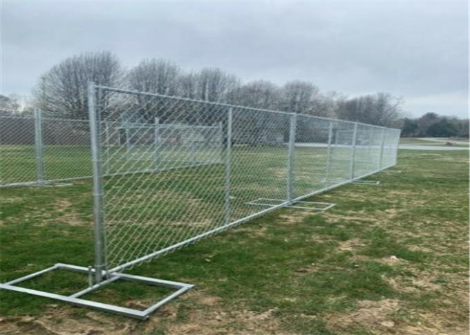 6x10ft Temporary Security Fencing Movable Chain Link With Feet