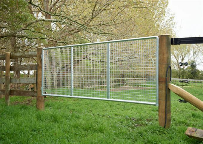 ISO-2001 Anticorrosive Agricultural 12ft Galvanised Field Gate With Hinge