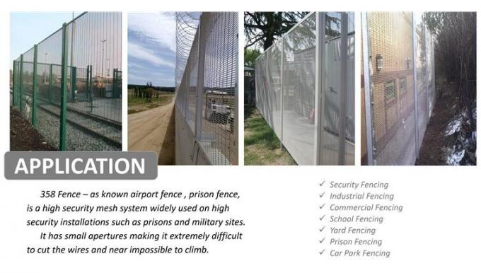 High Strength Anti Climb Fencing Finger / Toe Proof 358 Security Mesh ...