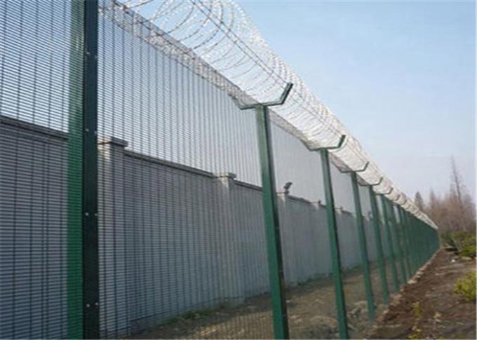 Powder Coated Galvanised Anti Climb Fencing 2.4m 358 Security Mesh