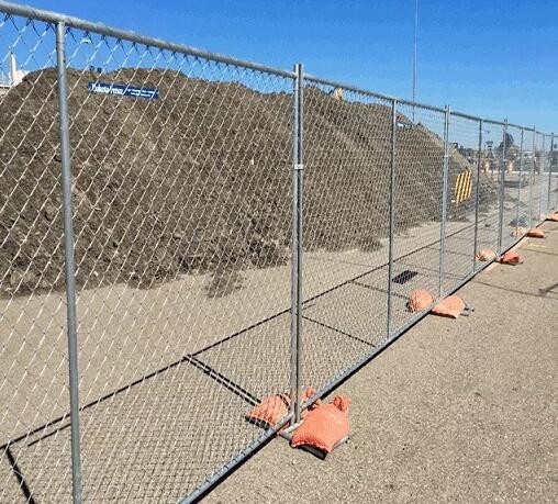 Galvanized Removable 12ft X 8ft Temporary Security Fencing For Building ...