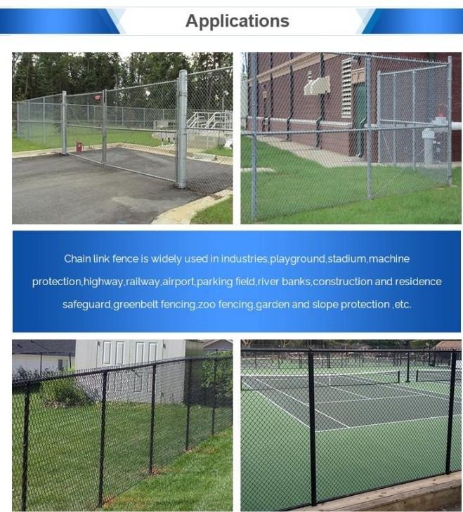 6FT Tall 25m Length/Roll Steel Chain Link Fencing For Garden