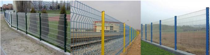 Black 6 Ft Welded Wire Fencing Panels , CE Yardgard Galvanized Welded ...