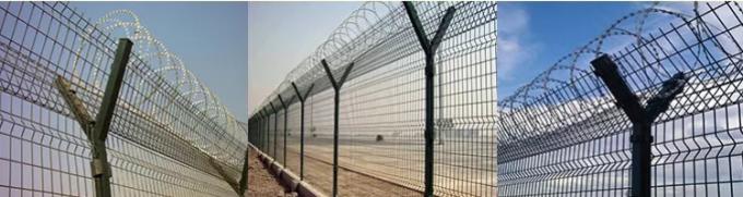 Black 6 Ft Welded Wire Fencing Panels , CE Yardgard Galvanized Welded ...