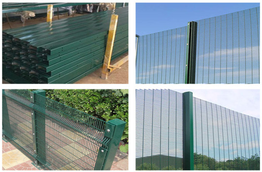 358 Prison Mesh Panel Systems 5.2m Height Anti Climb Security Fence